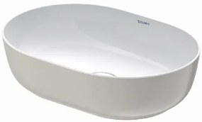 Duravit Luv - Umyvadlo na desku, 500x350 mm, bez přepadu, bílá/matná šedá 0379502300