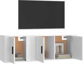 2dílný set TV skříněk bílý kompozitní dřevo 3188406
