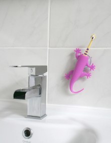 Držáček kartáčku  J-ME Larry The Lizzard, více variant Barva: zelený