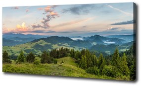 Wallmuralia Foto obraz na plátně Panorama Pienin 100x50