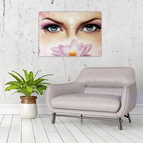 Skleněný obraz - Okouzlující oči (70x50 cm)