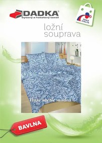 Dadka Povlečení bavlna Iluze 2 světle modrá  140x200, 70x90 cm