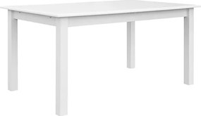 Bílý nábytek Jídelní stůl Belluno Elegante, bílý, masiv, borovice
