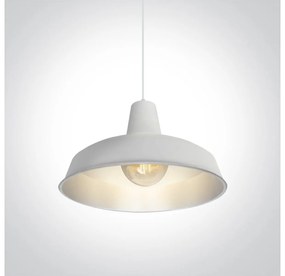ONE Light 63020/W/G závěsné svítidlo, bílé, E27, ø40cm, IP20