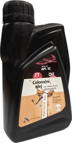 Riwall 2T - celoroční olej pro 2-taktní motory, 0.5l