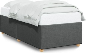 Rám postele bez matrace tmavě šedá 90 x 190 cm textil 3284695