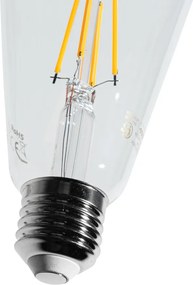 Sada 5 LED žárovek E27 Filament ST64 čirá 4W 470 lm 2700K