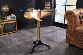 Odkládací stolek Ocean 75cm zlatý rám/ 42725
