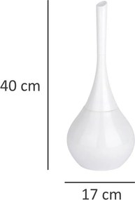 Toaletní kartáč FLAKON WHITE, bílý, keramický, WENKO