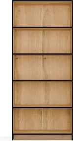 Knihovna R80 80 cm dub Artisan/černá