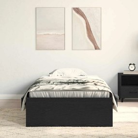 Rám postele se zásuvkou Černý dub 90 x 200 cm Kompozitní dřevo 3333989