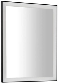 Sapho, GANO zrcadlo s LED osvětlením 60x80cm, černá
