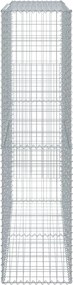 Gabionový koš s víkem 200 x 50 x 200 cm pozinkované železo 3295167