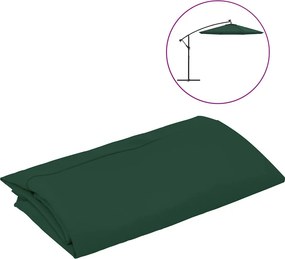Náhradní potah na slunečník Zelený 300 cm 313802