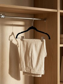Sinsay - Ramínka na oblečení se sponami 6 pack - černá