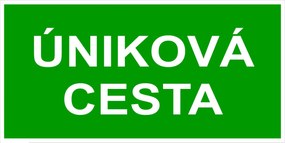 Samolepka Úniková cesta 200 mm x 100 mm