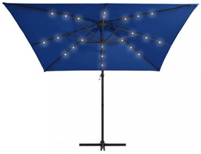 Konzolový slunečník s LED světly 250x250 cm Dekorhome