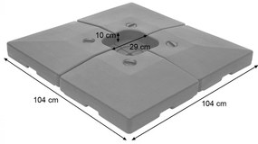 Přenosný stojan na slunečník Dekorhome