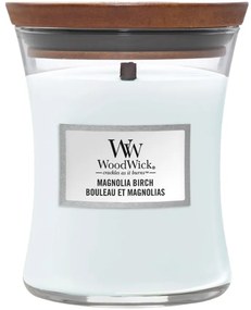 Střední vonná svíčka Woodwick, Magnolia Birch