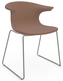 INFINITI - Židle LOOP MONO s ližinovou podnoží - čalouněná