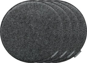 Magma Stuhlkissen Avaro 4er Set (kulatá, antracitová)