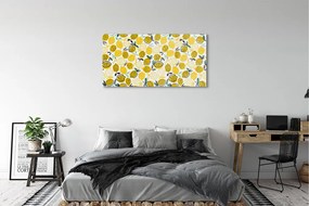 akrylový obraz citróny 125x50 cm