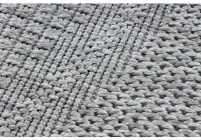 koberec kulatý TIMO 5979 SISAL venkovní rám světle šedá velikost kruh 150 cm | krásné koberce cz