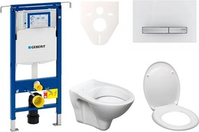 Cenově zvýhodněný závěsný WC set Geberit do lehkých stěn / předstěnová montáž + WC Ceramia S-Line Pro 111.355.00.5ND8