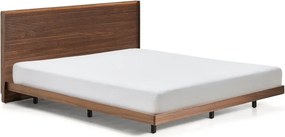 Hnědá dvoulůžková postel z březového dřeva s roštem 180x200 cm Norlen – Kave Home