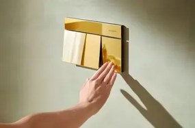 Hansgrohe iFrame Element E leštěný vzhled zlata / Ovládání splachování