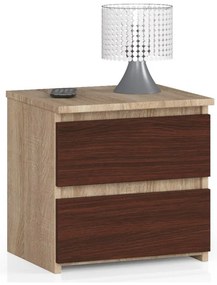 Noční stolek CL2 2SZ CLP dub sonoma / wenge
