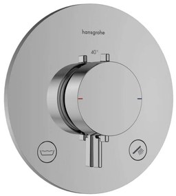 Hansgrohe Ecostat Comfort S - Termostatická baterie pod omítku, pro 2 spotřebiče, chrom 33718000