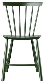 Židle z bukového masivu J46 tmavě zelený lak