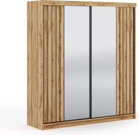 ARK Šatní skříň MOLY, Dub Votan 200 cm