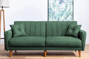Designová rozkládací sedačka Zayda 210 cm tmavě zelená - II. třída