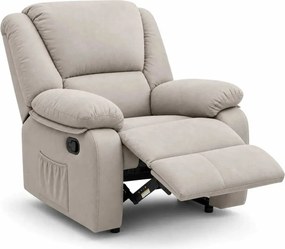 LuxuryForm DESIGN Televizní křeslo VELORA s polohováním - šedé