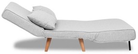 Designová rozkládací pohovka Felicitas 120 cm šedá