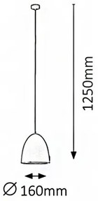 Rabalux 2589 - Lustr OLIVIA 1xE27/60W/230V