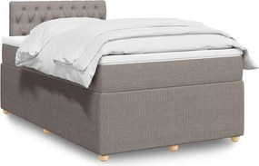 Box spring postel s matrací taupe 120x190 cm textil 3289706