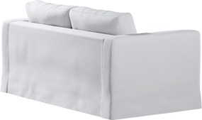 Potah na pohovku IKEA  Karlstad 2-místná , nerozkládací, dlouhý barva bílá látka pletený vzor