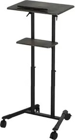 Gembird TVS-DESK-01-BK černá / Stojící psací stůl / Nastavitelná výška