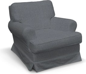 Potah na křeslo Barkaby barva šedá látka pletený vzor