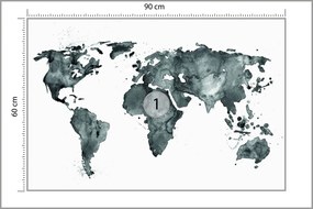 Fototapeta Mapa Světa Samolepící tapety 254x184