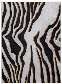 Koberec MIRO 52002.807 zebra, krémový / černý