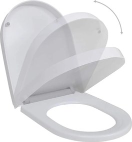 WC sedátka s funkcí pomalého sklápění 2 ks bílá plastová 275930