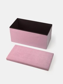 Sinsay - Taburet s úložným prostorem - pastelová růžová