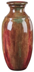 Pálená hlína Dekorativní váza 65 Hnědá Pestrá HIMERA Beliani