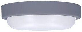 Solight LED venkovní osvětlení kulaté, 13W, 910lm, 4000K, IP54, 17cm, šedá barva