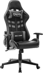 vidaXL Herní židle umělá kůže [20506] Barva: Černá a šedá