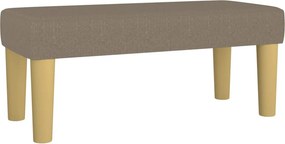 Box spring postel s matrací taupe 120x200 cm textil 3137305